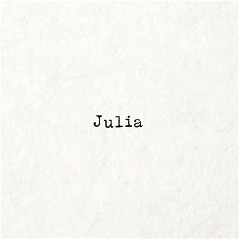 Julia Name Aesthetic
