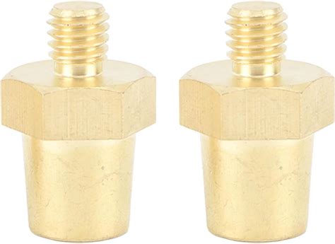 Brass Battery Side Terminal Charging Posts Durable Hex Nut Design Converts Side To
