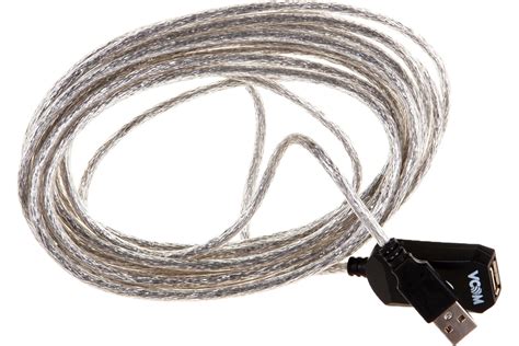 Удлинительный активный кабель адаптер Vcom Usb2 0 Repeater Am Af 5м Vus7049 5m выгодная цена