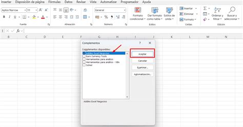 ¿cómo Instalar Un Complemento O Addins En Excel Excel Negocios