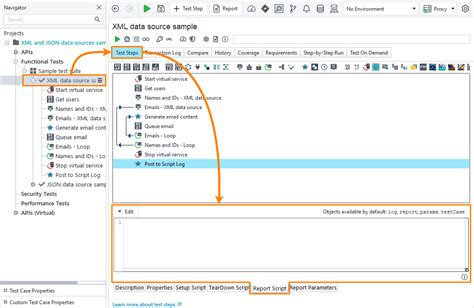 report script editor readyapi documentation
