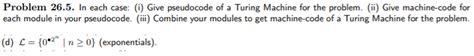 Problem 265 In Each Case I Give Pseudocode Of A