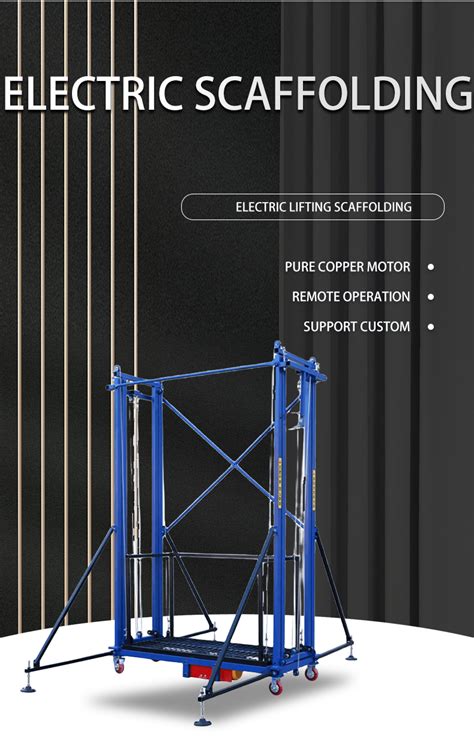 300500kg Loading Electric Lifting Scaffold Customized 2 10m Lifting Electric Scaffolding Made