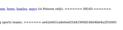 current live version on cran has merge conflicts · issue 33 · cran