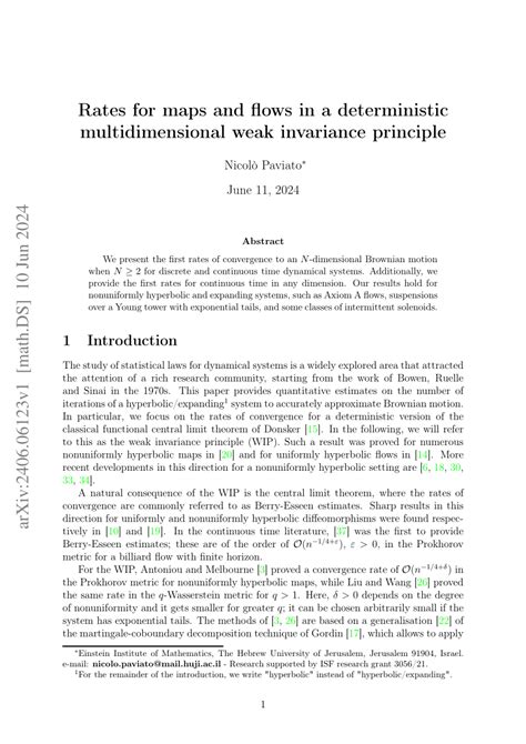 Pdf Rates For Maps And Flows In A Deterministic Multidimensional Weak Invariance Principle