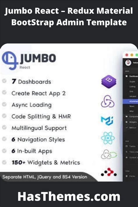 Jumbo React Redux Material Bootstrap Admin Template
