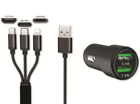 Iwh Dual Kfz Usb Lader In V A Online Kaufen Pollin De