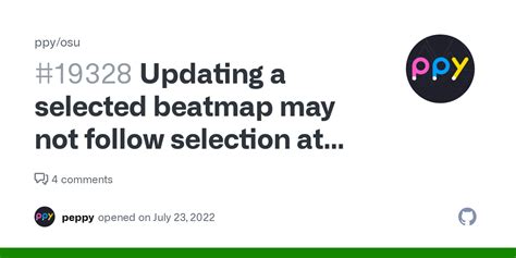 Updating A Selected Beatmap May Not Follow Selection At Song Select