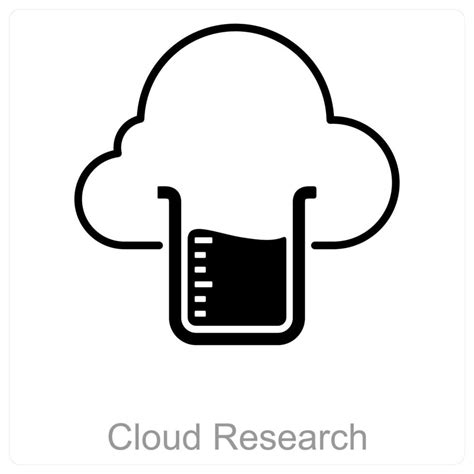 Cloud Research And Big Data Icon Concept 46398427 Vector Art At Vecteezy