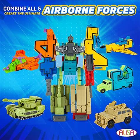 Number Robots Transforming Action Figure 6 In 1 Learning Robot