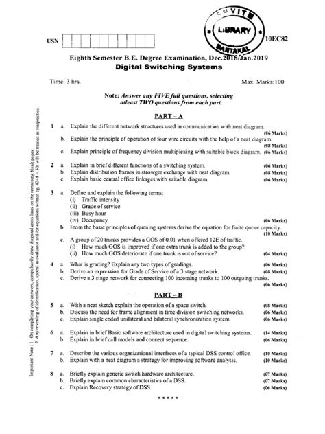 Digital Switching Systems Pdf
