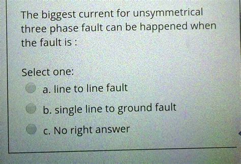 Solved Please Hurry Up The Biggest Current For Unsymmetrical Three
