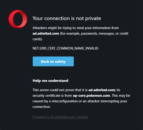 Operas Cashback Feature Is Blocked By Operas Own Security Even