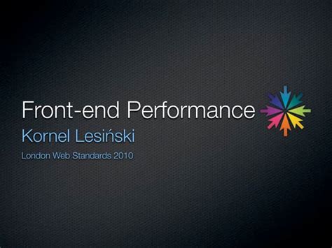 Front End Performance Ppt