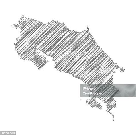 코스타리카의 낙서 그리기지도의 벡터 일러스트 레이 션 지도에 대한 스톡 벡터 아트 및 기타 이미지 지도 코스타리카 0명 Istock