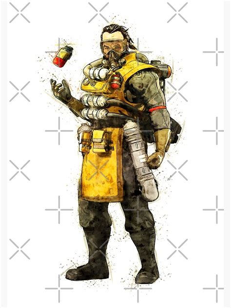 Apex Legends Caustic Watercolor Art Painting Photographic Print By