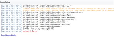 Validation For Customization Failing On Local Env Community