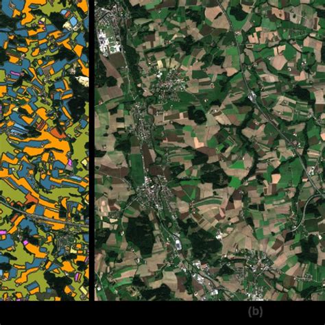 qualitative example of the crop type map obtained with the proposed