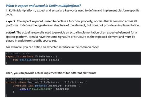 What Is Expect And Actual In Kotlin Multiplatform Mahabub Karim