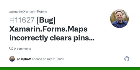 Bug Xamarin Forms Maps Incorrectly Clears Pins On ItemsSource Reset Event Issue