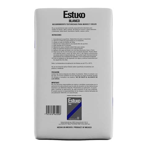 Estuco Blanco 40 Kg The Home Depot México Ventas A Profesionales
