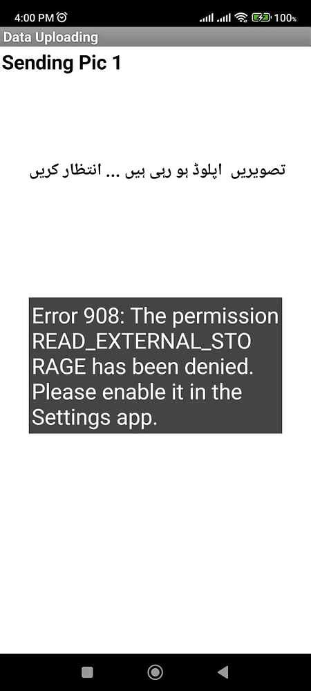 error 908 the permission read external storage denied mit app inventor help mit app