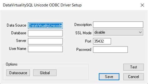 Connect Data Virtualization Server From Microsoft Excel