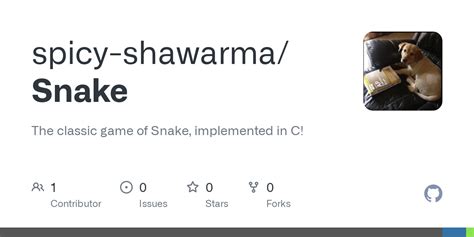 Github Spicy Shawarma Snake The Classic Game Of Snake Implemented In C