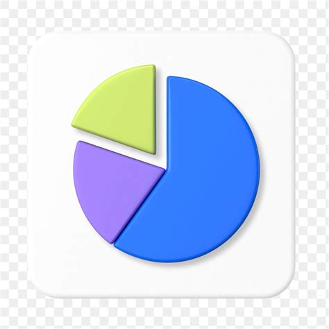 Pie Chart Graph 3d Sticker Premium Rawpixel