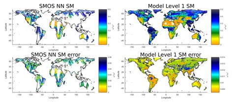 upper left smos nnsm for day 04 june 2012 lower left smos nnsm