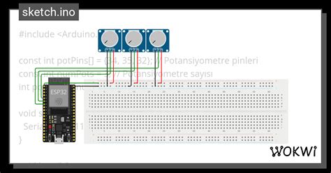 For Döngüsü Sensör Verilerinin Ortalamasını Hesaplama Wokwi Esp32