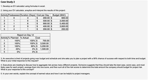 Solved 1 Develop An EV Calculator Using Formulas In Excel Chegg Com