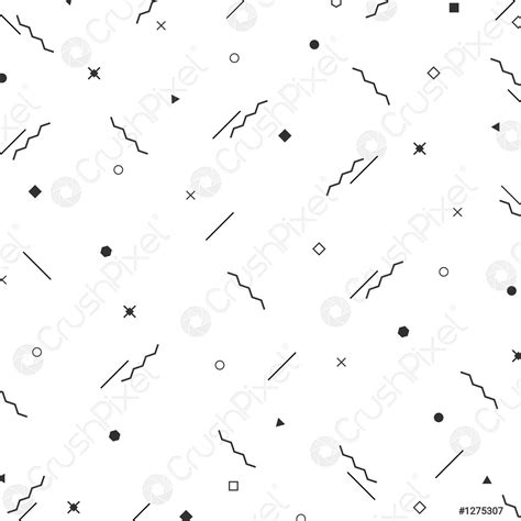 Abstract Black Geometric Pattern Background Decorating For Geometrical Artwork Design Stock