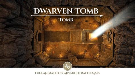 Animated Battlemap Dwarven Tomb Part 1212 Tomb Dungeon And