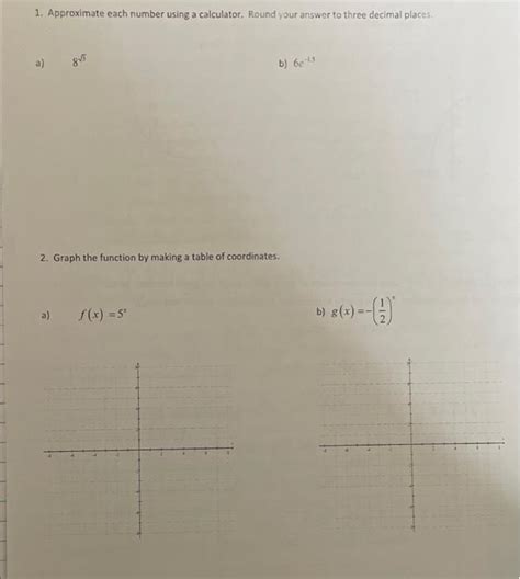 solved 1 approximate each number using a calculator round