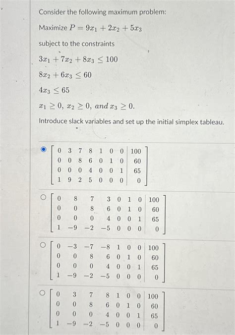 solved consider the following maximum problem ﻿maximize