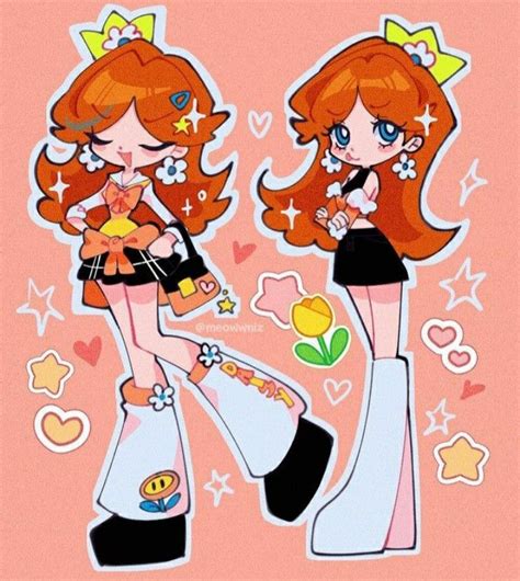 Princess Daisy Digital Art Styles Super Mario Art Cute Drawings Cartoon Art Styles