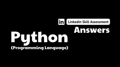 Python Linkedin Assessment Answers Theanswershome