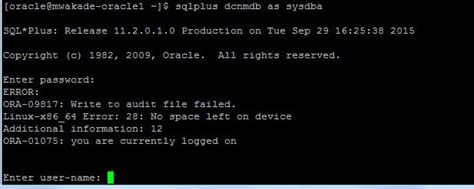 Linux Login To Oracle Db Failing Stack Overflow