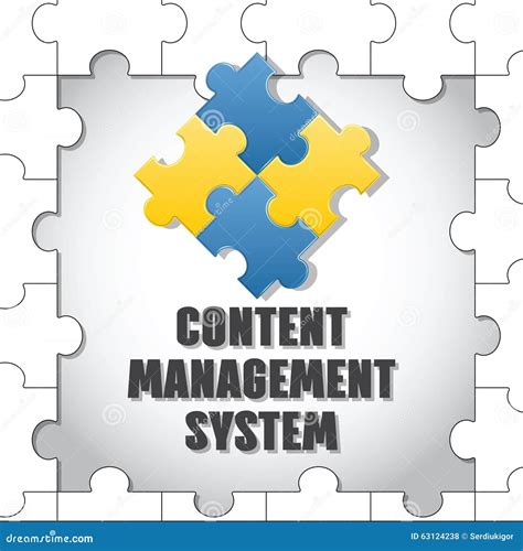 Content Management System Cms Stock Vector Illustration Of Icons Management 63124238