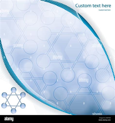 Abstract Molecule Blue Background Stock Vector Image And Art Alamy