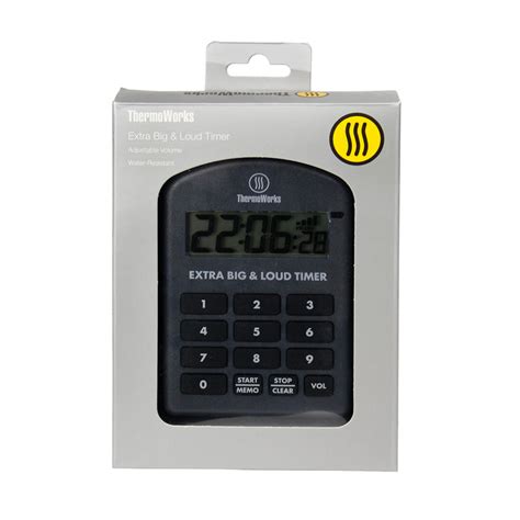 Thermoworks Extra Big And Loud Timer Volume Control Splash Proof W Stan Robidoux Inc