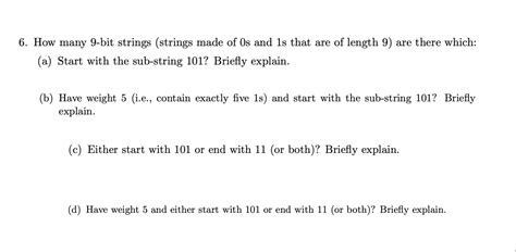 How Many 9 Bit Strings Strings Made Of 0 ﻿s And 1