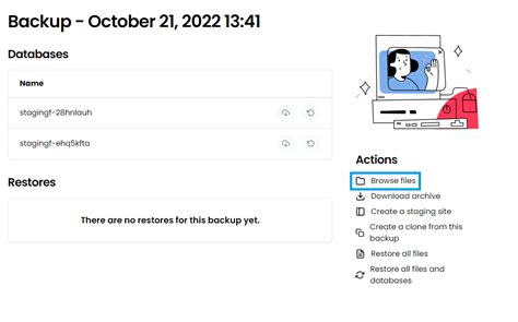 Restoring Files Or Databases From A Backup Krystal Hosting Knowledge Base