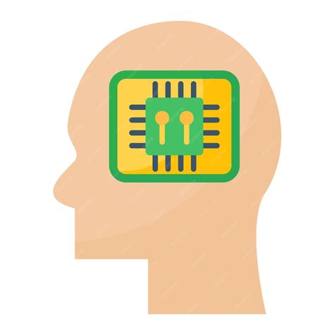 Premium Vector Human Processor Flat Illustration