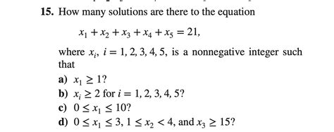 solved 5 how many solutions are there to the equation