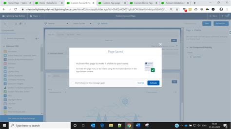 Creating Lightning Homepage App Page Record Page