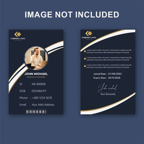 دانلود وکتور آیدی کارت گرافیست دانلود رایگان فایل لایه باز، Psd