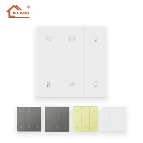 Hotel Push Button Panel Smart Automation System Intelligent Temperature Control Wall Switch