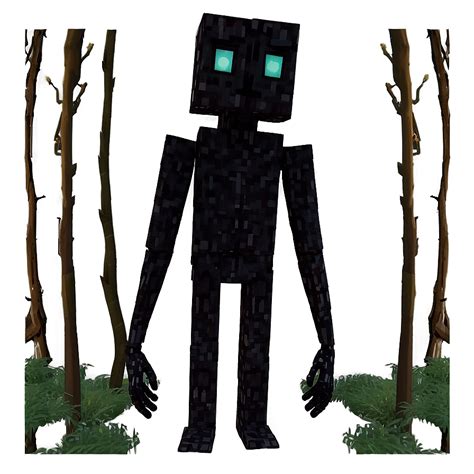 Download Enderman Teleporting In Forest Png Glf
